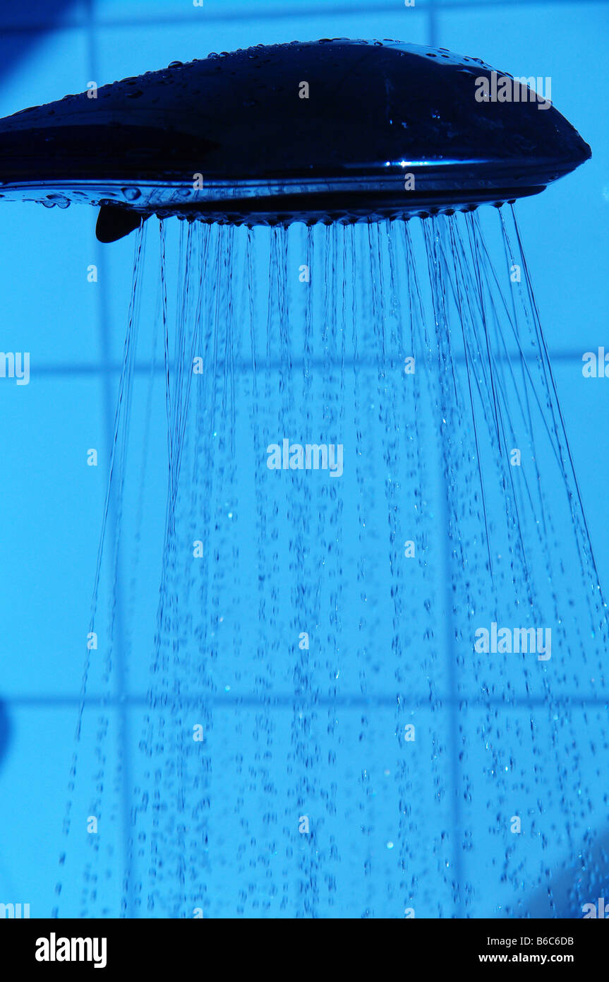 water drops falling from a shower Stock Photo - Alamy