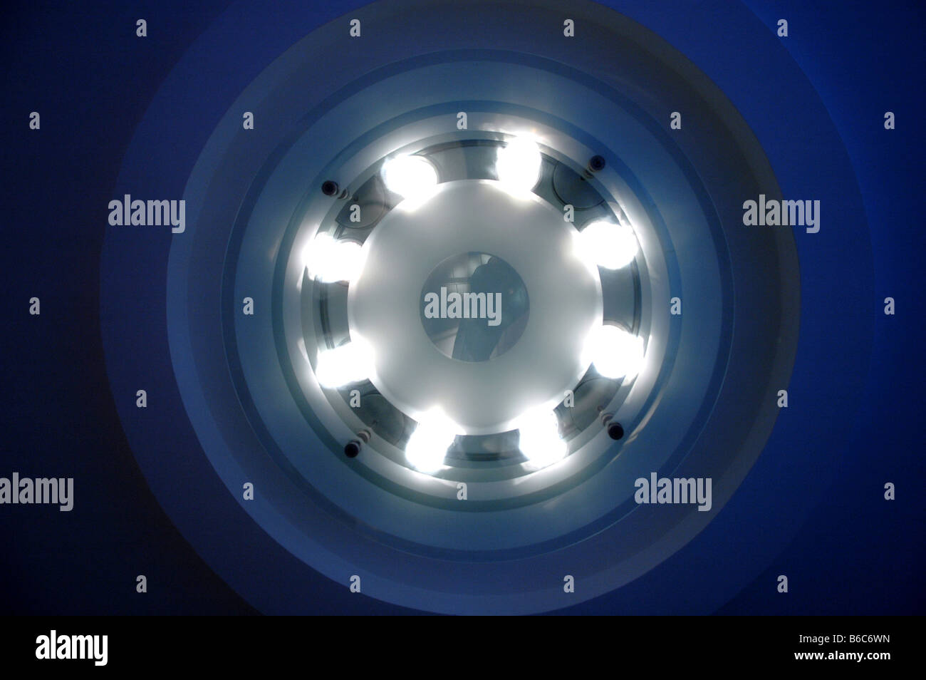 A unique glass lighting structure resembling an electrical modual Stock ...