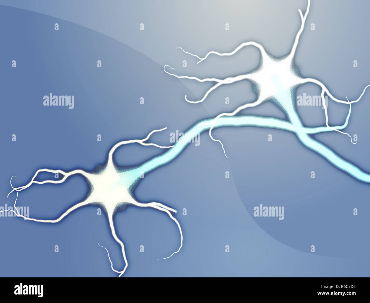Illustration of neuron nerve cells abstract graphic render Stock Photo ...