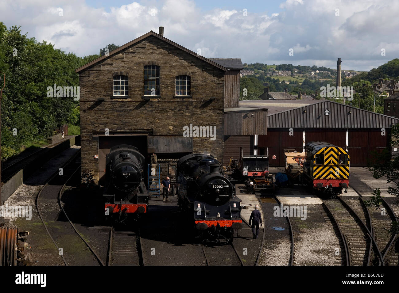 Haworth Railway station West Yorkshire UK Great Britain Stock Photo - Alamy