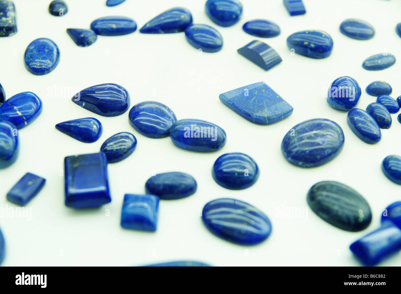precious jewel stones in an outlay Stock Photo - Alamy