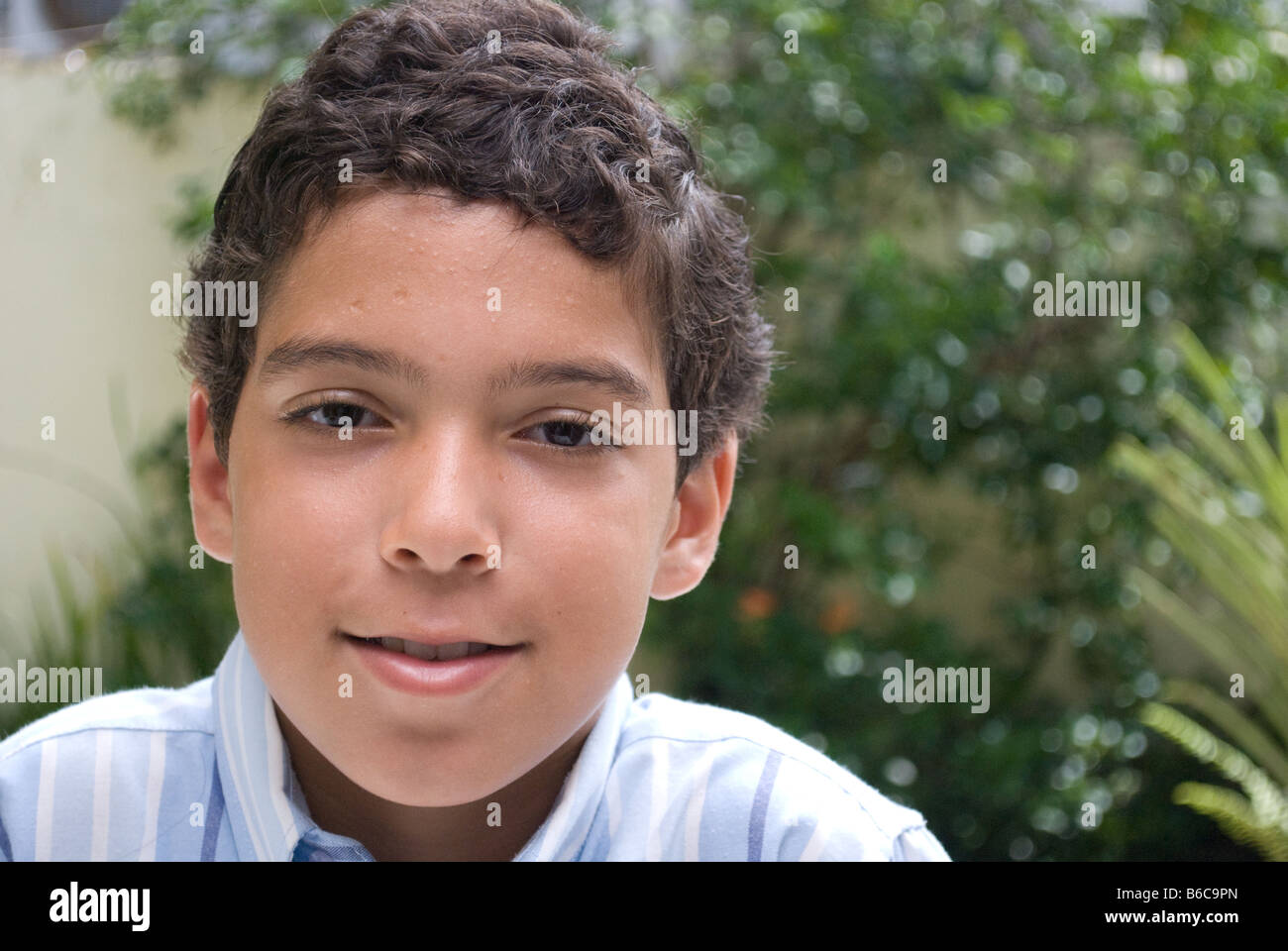 Portrait of a Hispanic Boy Stock Photo - Alamy