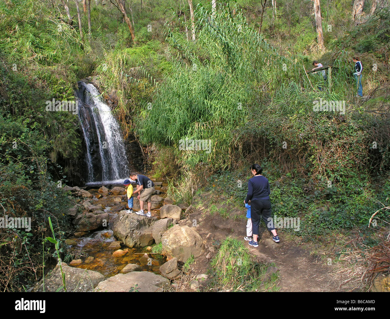 Second Fall Waterfall Gully Stock Photo - Alamy