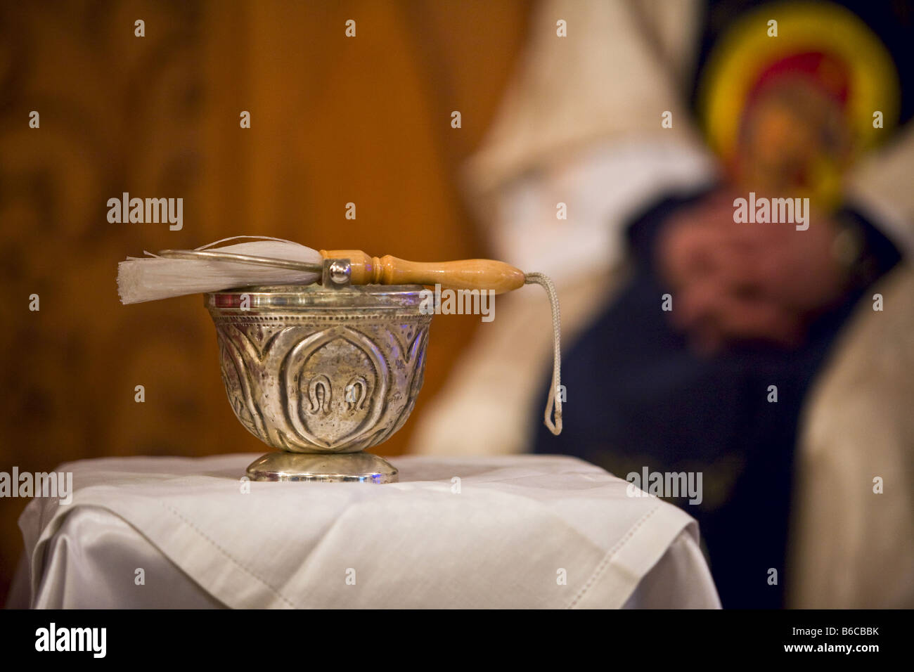 Church catholic utensils Stock Photo - Alamy