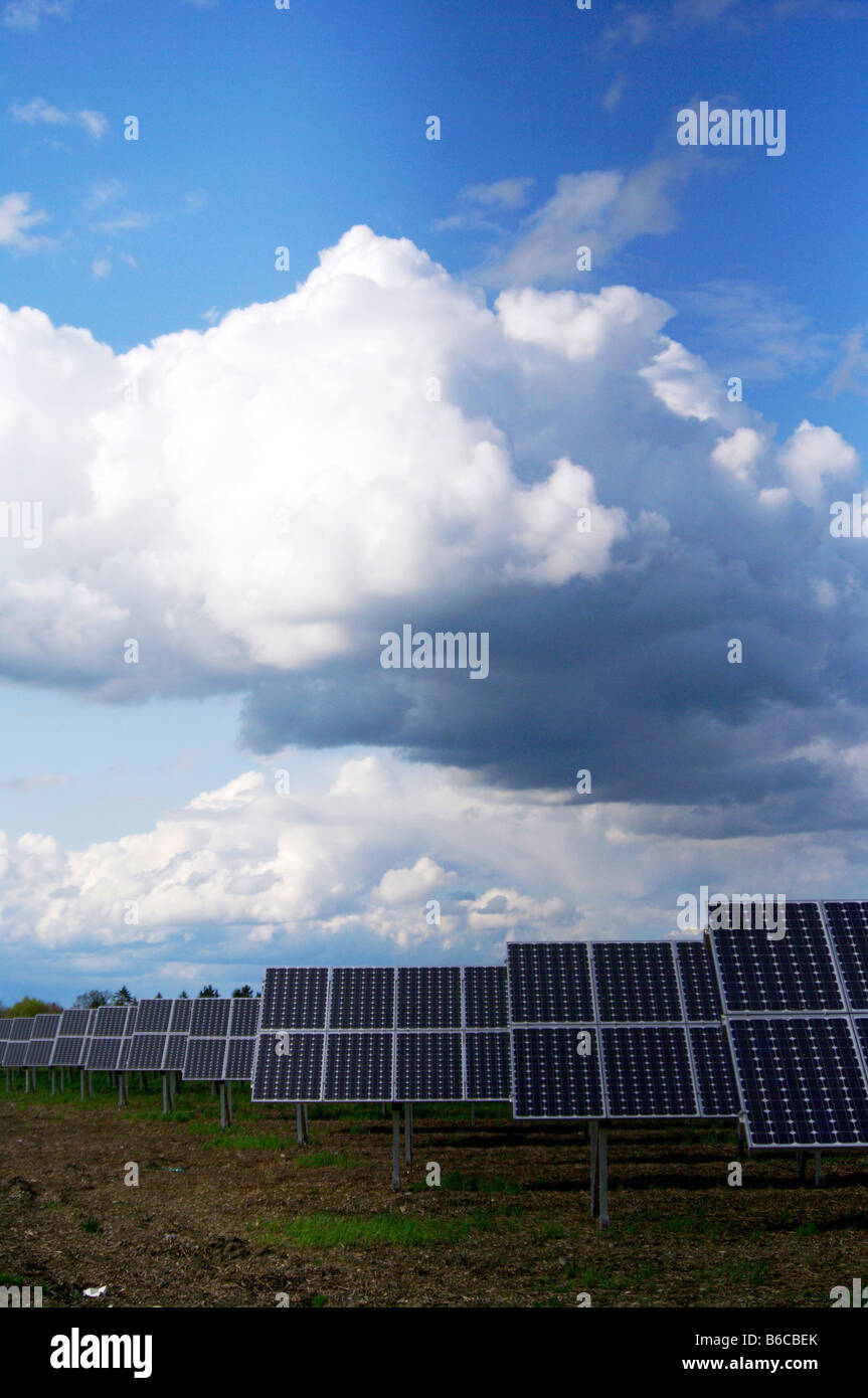 solar collector energy plant outside Stock Photo - Alamy
