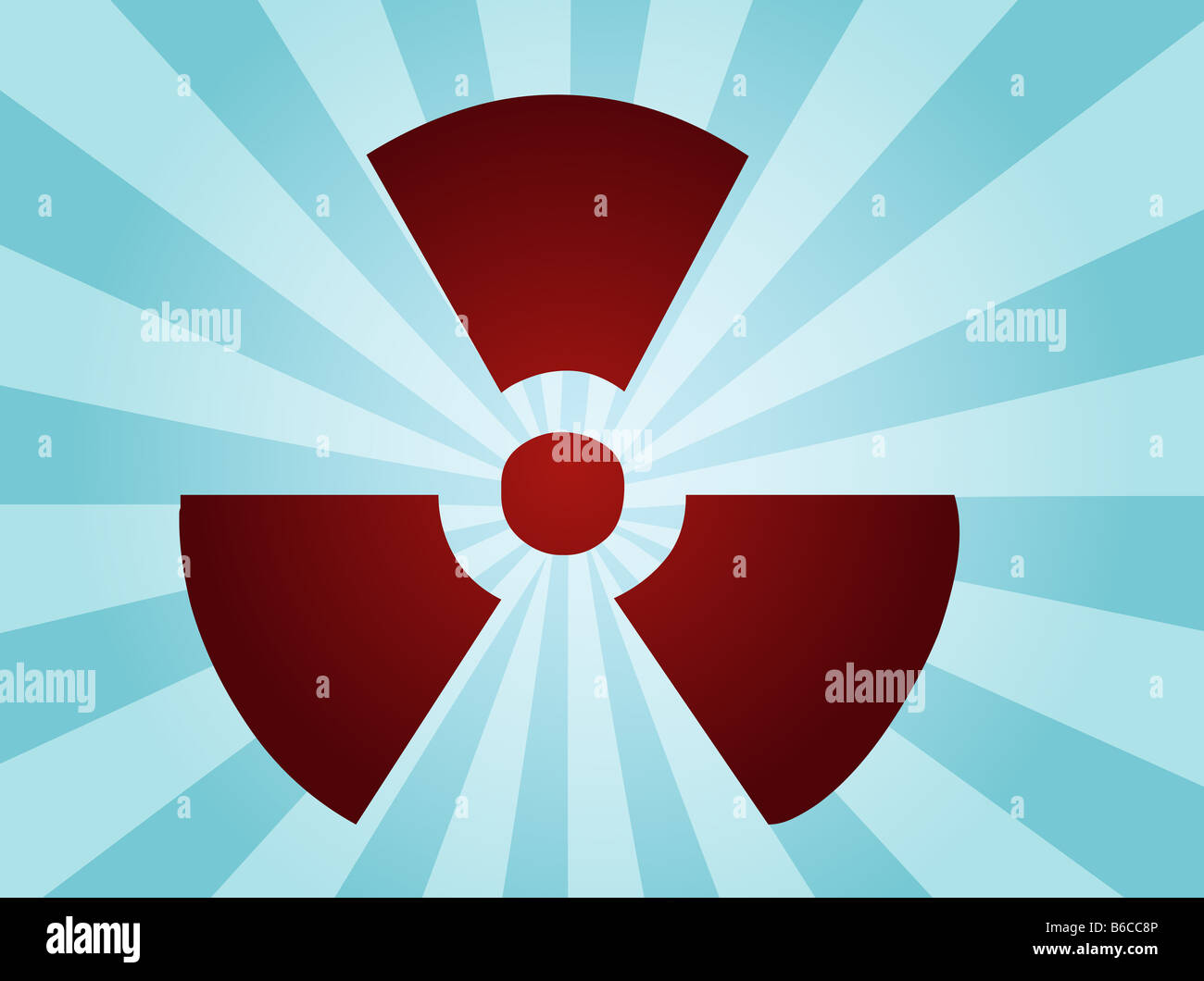 Illustration of radiation hazard warning alert symbol Stock Photo - Alamy