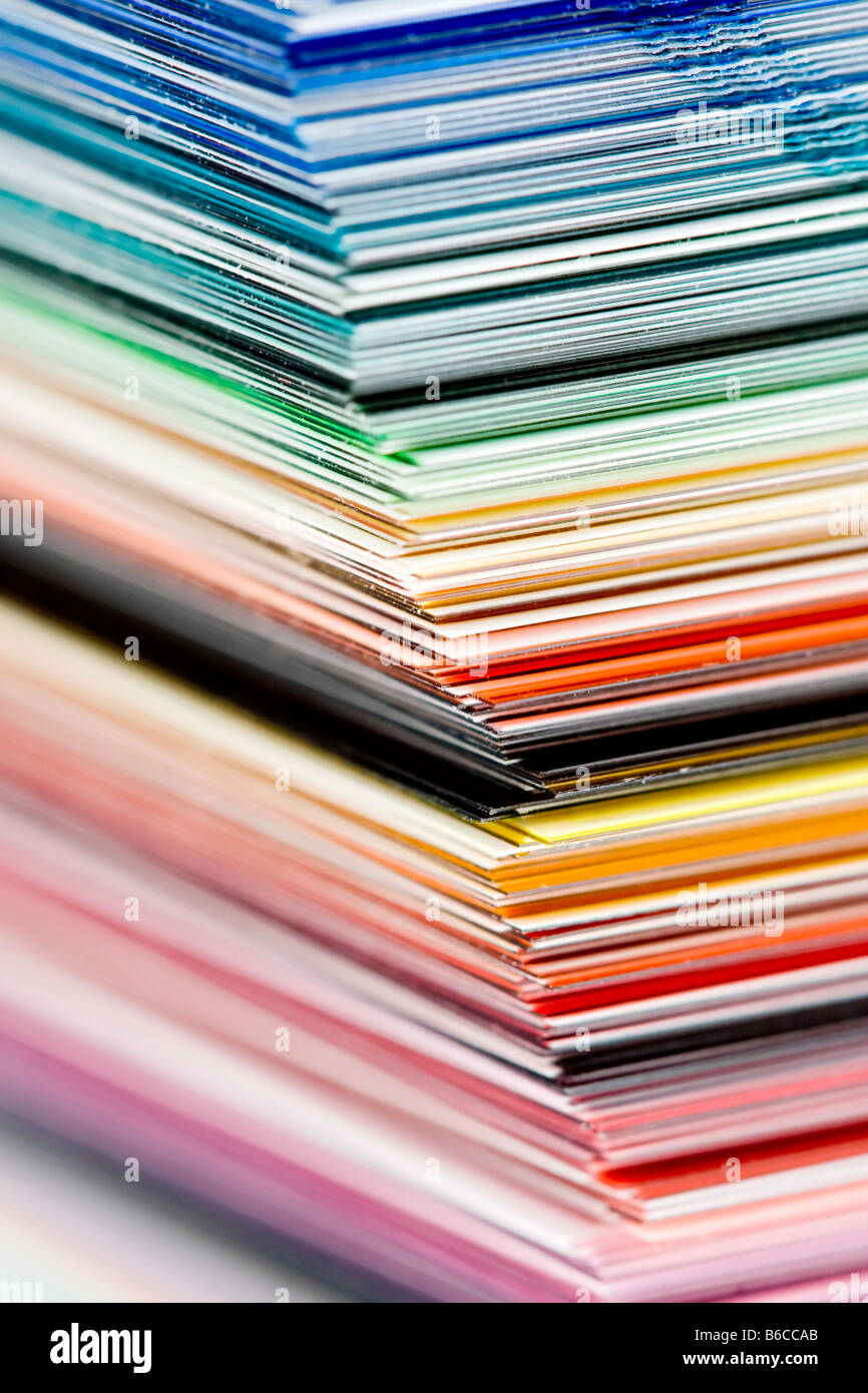 arrangement of color swatch abstract close up shot Stock Photo - Alamy
