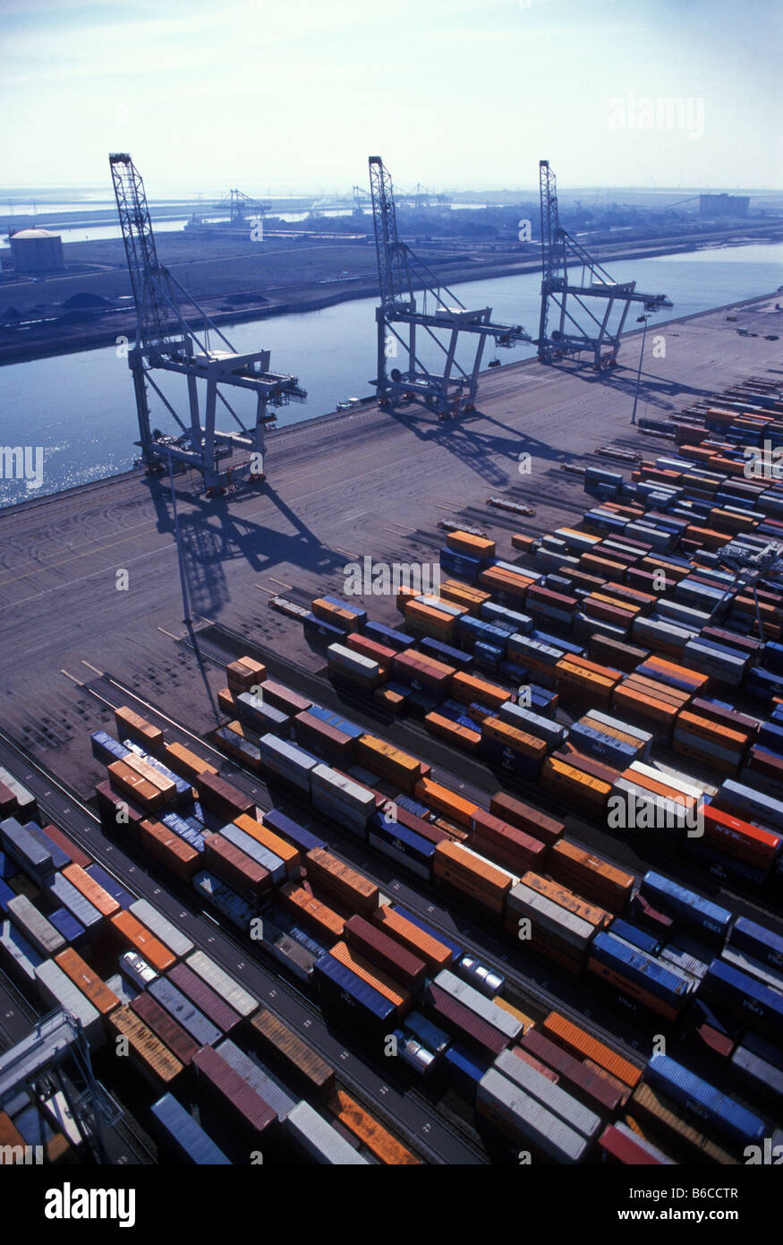 Port rotterdam container aerial hi-res stock photography and images - Alamy