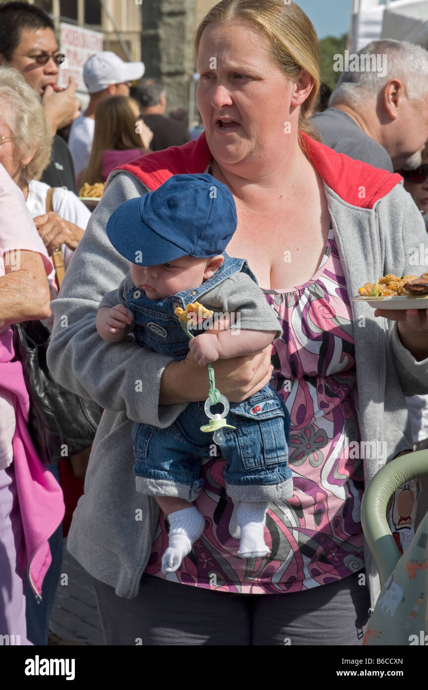 Overweight mother and baby hi-res stock photography and images - Alamy