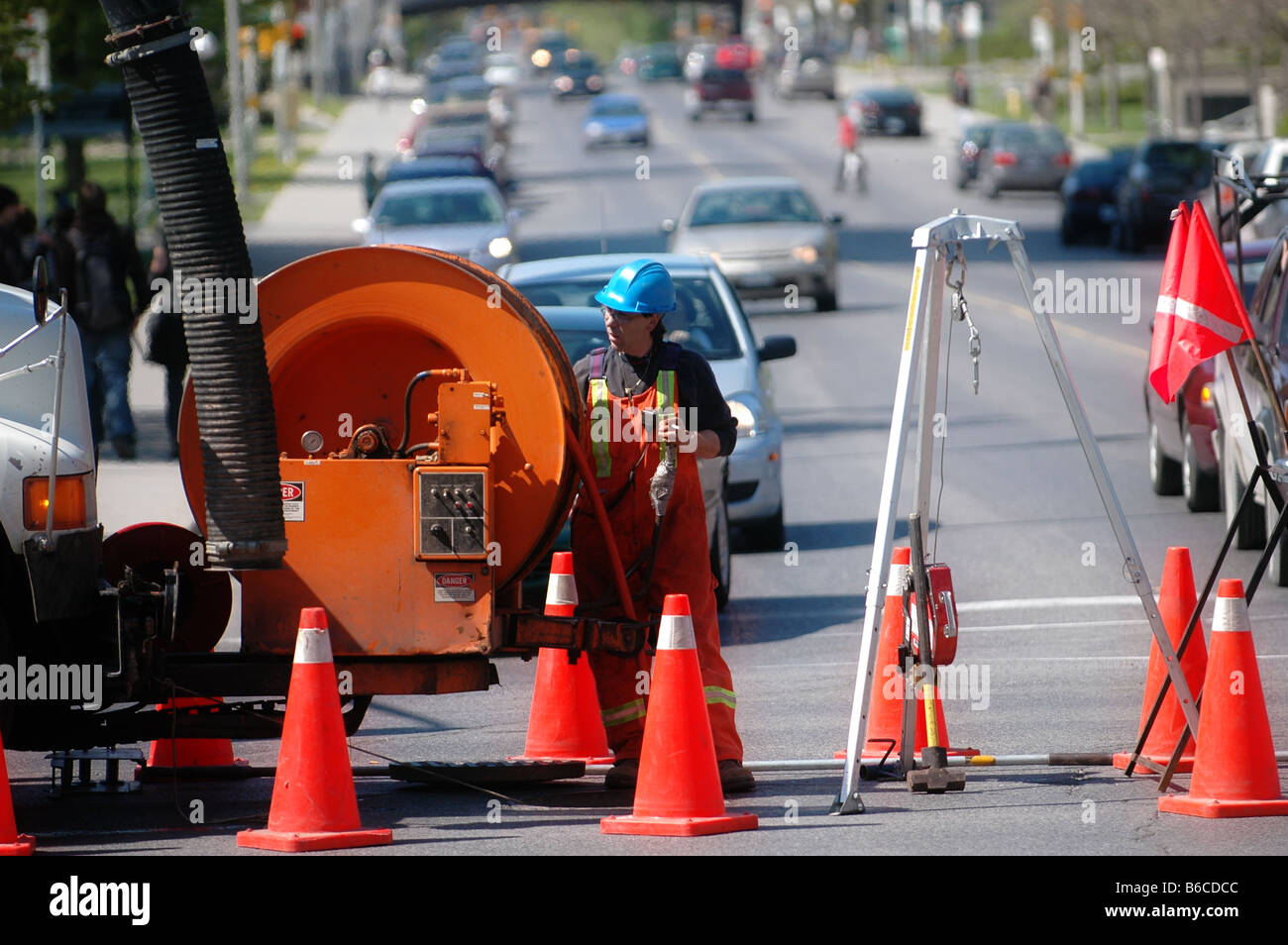 Manhole hazard hi-res stock photography and images - Alamy