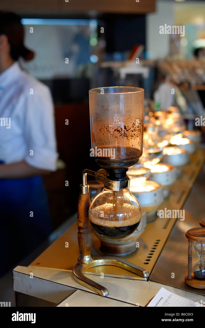 coffee being made in a coffee shop in the shibuya district tokyo, japan ...