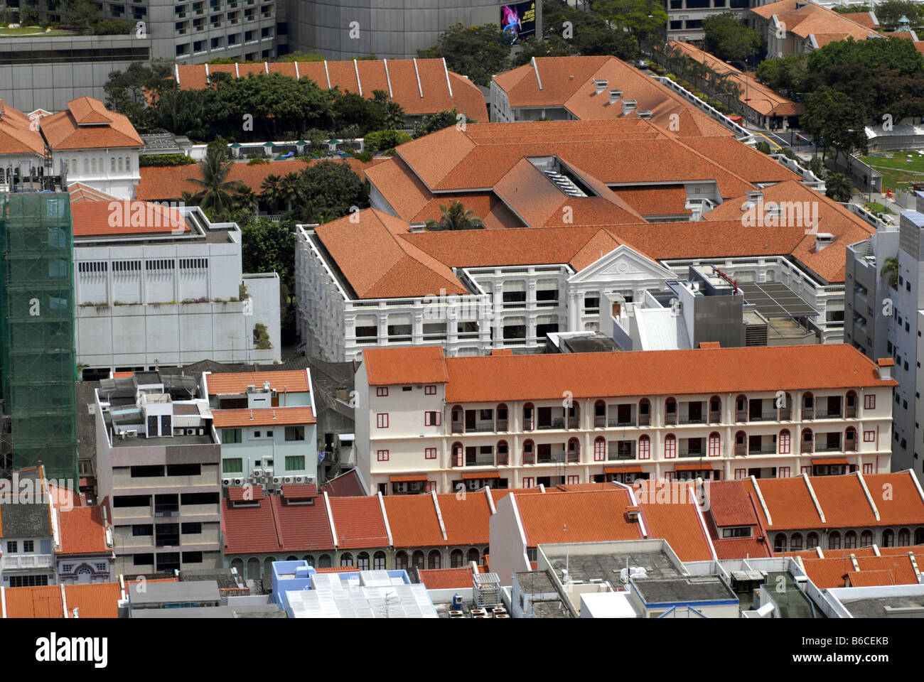 AERIAL VIEW OF A BUILDING IN SINGAPORE Stock Photo - Alamy