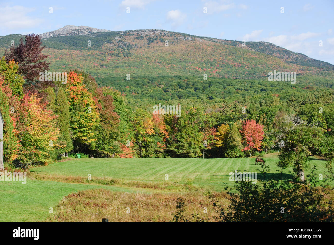 Mt. Monadnock in New Hampshire in the fall at its most colorful Stock ...