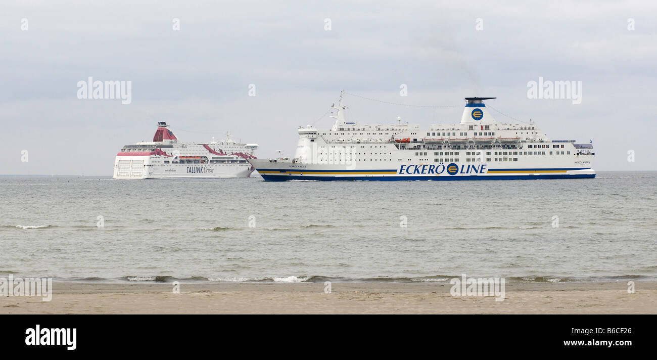 Ferry in tallinn s harbour Estonia Stock Photo - Alamy