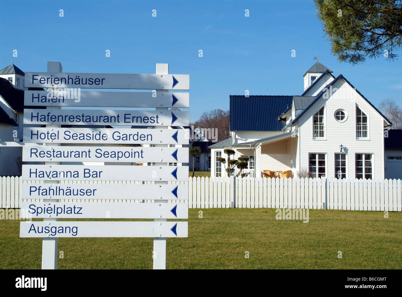 Signboard in front of house Stock Photo - Alamy