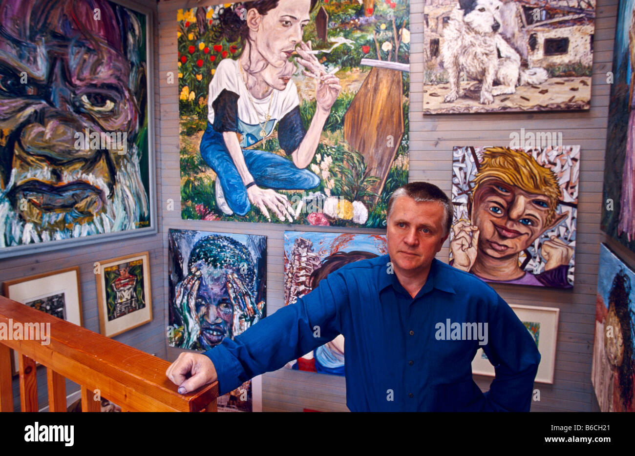 Australian artist George Gittoes Stock Photo - Alamy