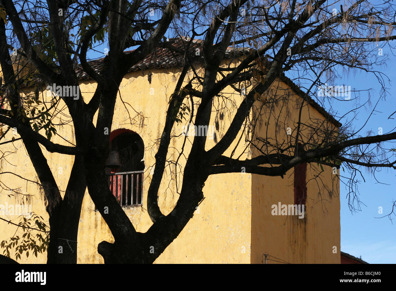 Detail of bell tower Stock Photo - Alamy