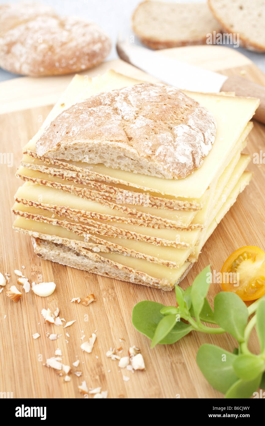 Close-up of stack of cheese sandwich Stock Photo - Alamy