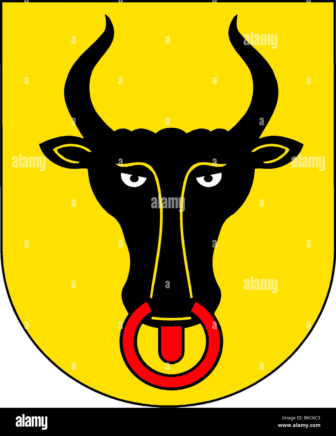 illustration flag of canton of uri switzerland Stock Photo - Alamy