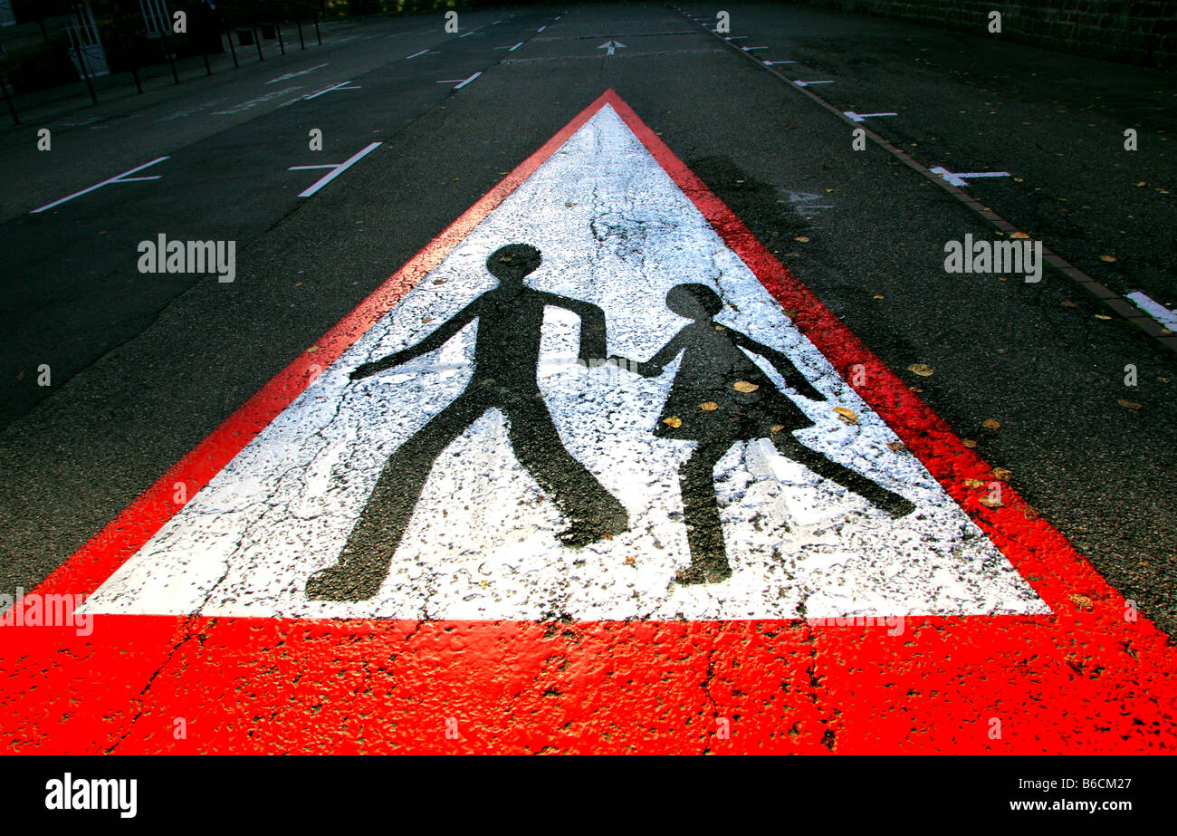 Children Crossing Road Sign High Resolution Stock Photography and ...