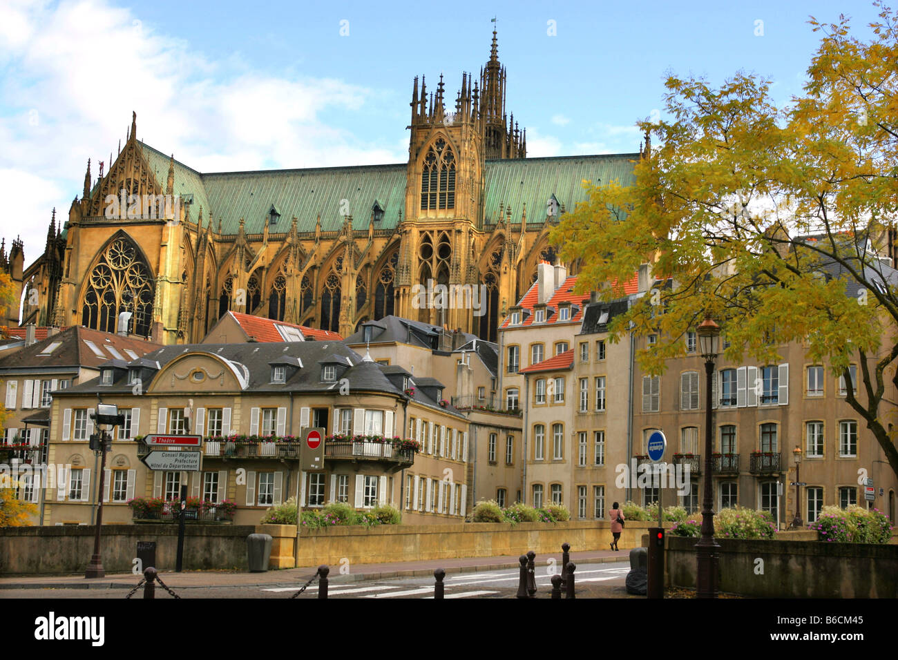 St. Etienne's Cathedral in Metz, in the Lorraine region of France Stock ...