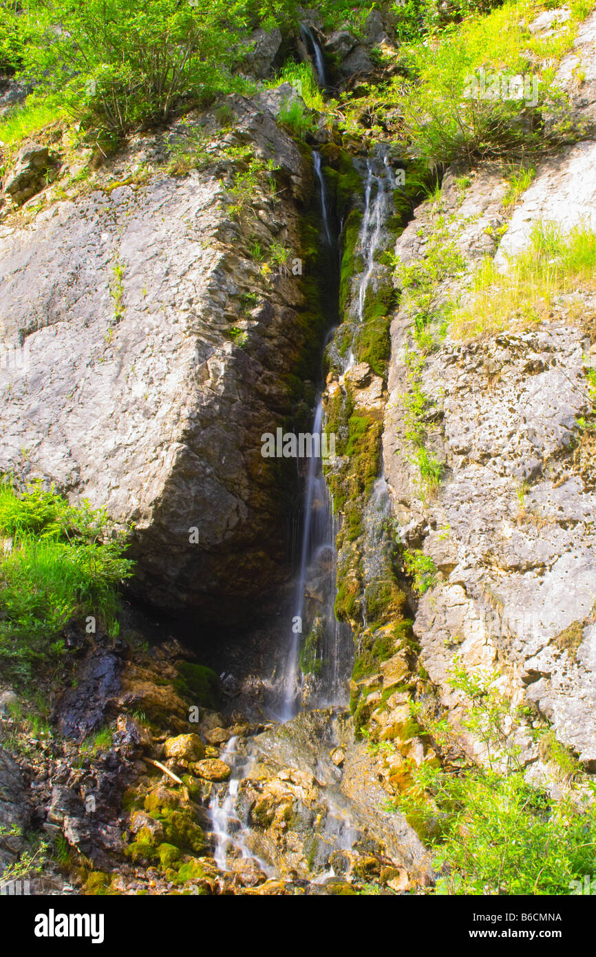 Water falling through rocks, Styria, Austria Stock Photo - Alamy