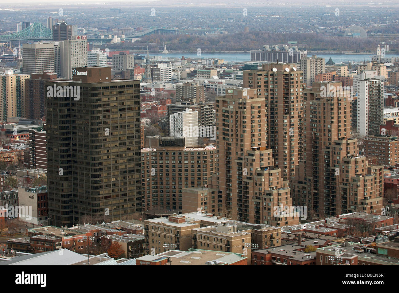 Skyline of a modern metropolis Montreal, Quebec, Canada Stock Photo - Alamy