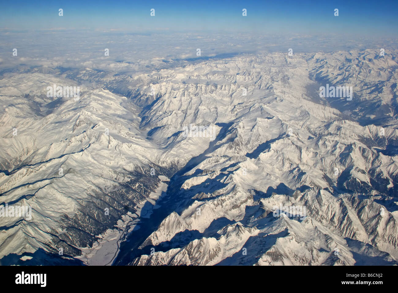 Aerial view of mountains Stock Photo - Alamy