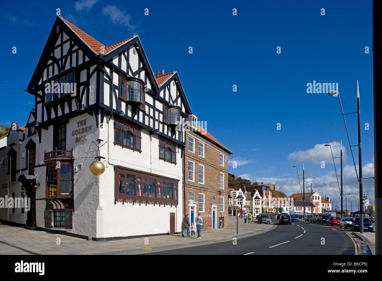 Scarborough Foreshore Rd seafront typical buildings timber framed ...