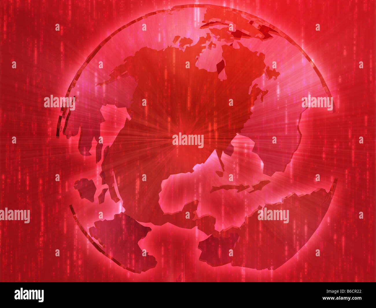 Map of the Americas on a sperhical globe cartographical illustration ...