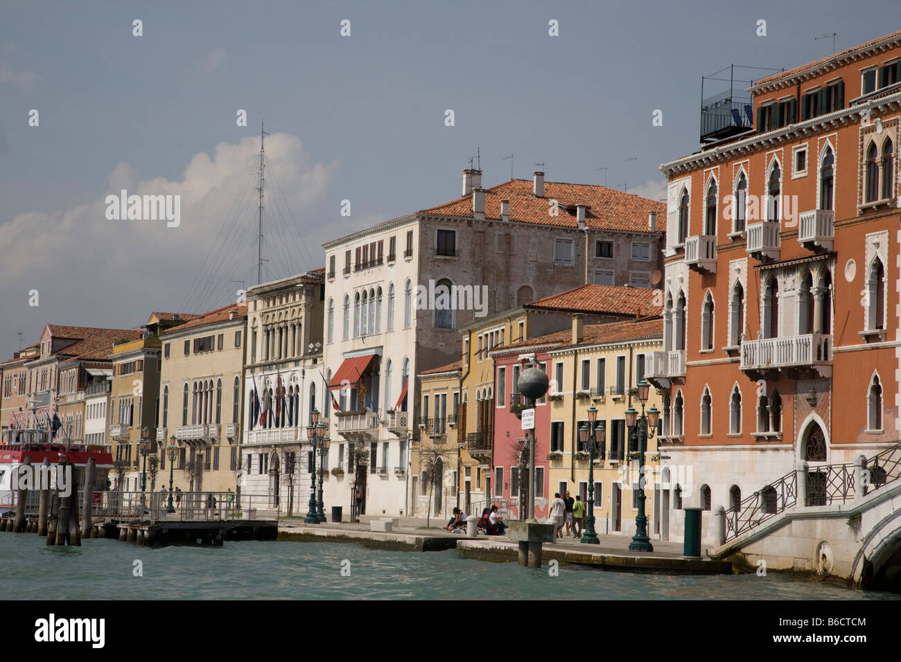Buildings on waterfront, Grand Canal, Veneto, Venice, Italy Stock Photo ...