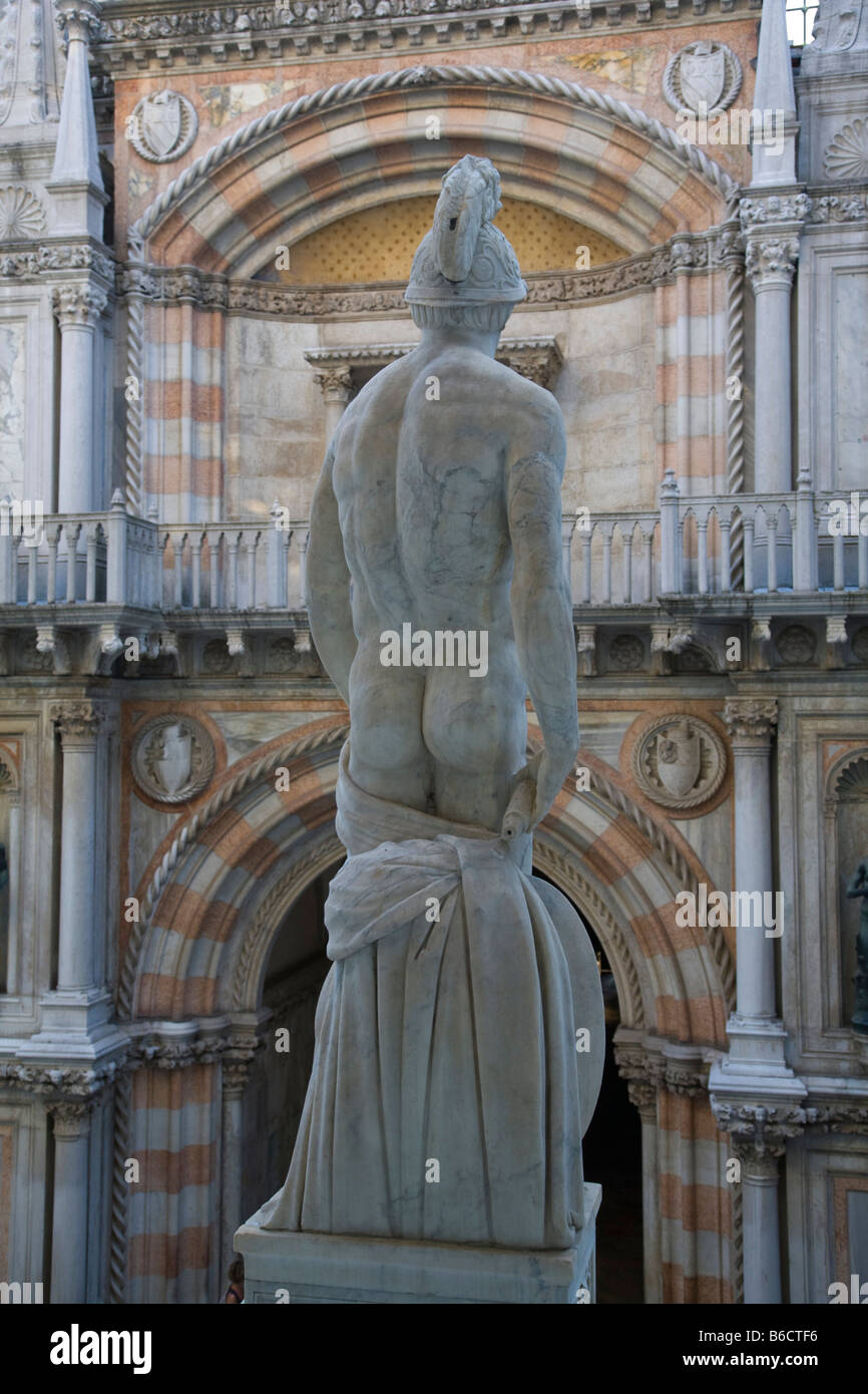 Close-up of mars statue, Doges Palace, Veneto, Venice, Italy Stock ...