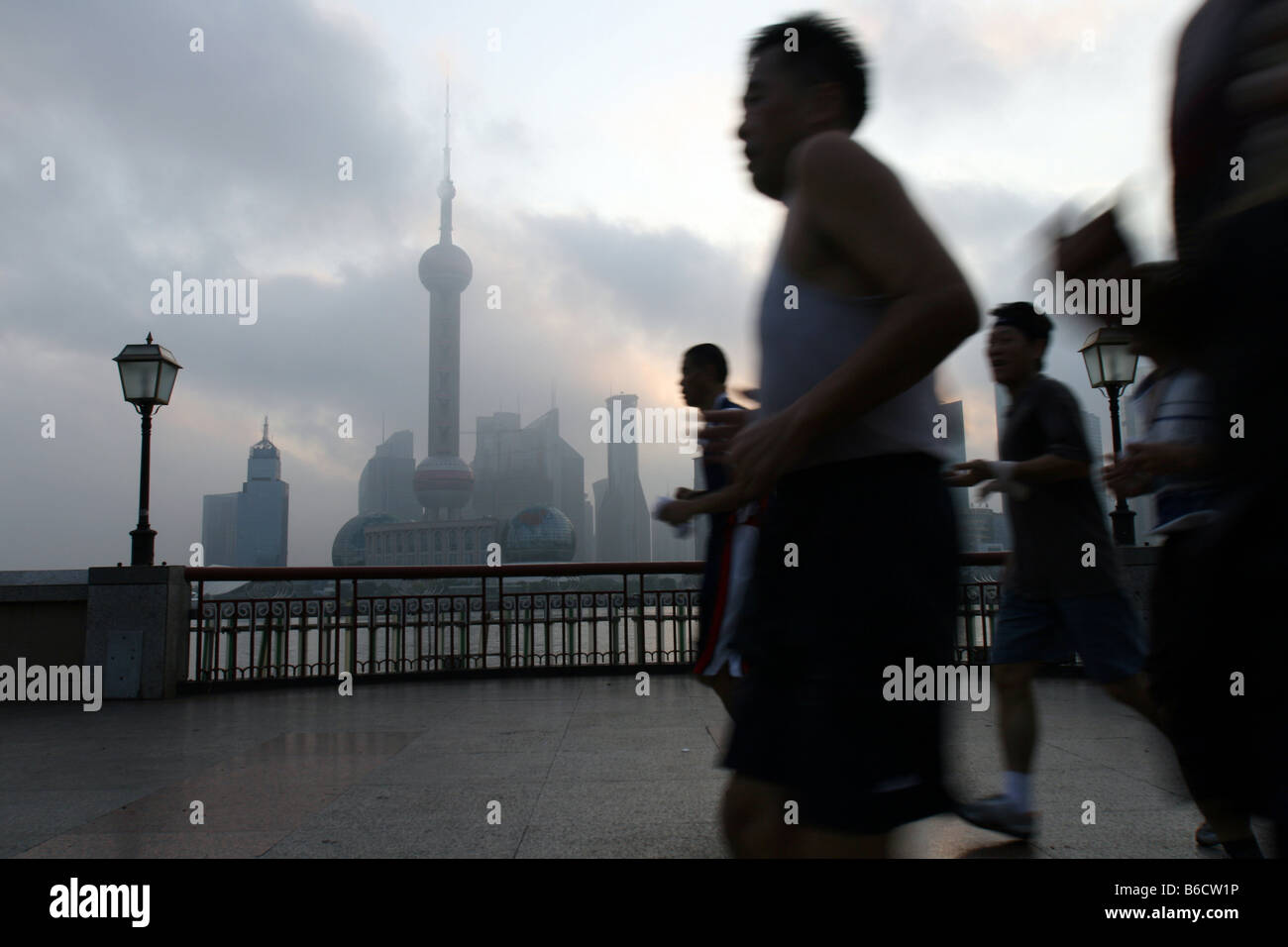 People jogging, Shanghai, China Stock Photo - Alamy