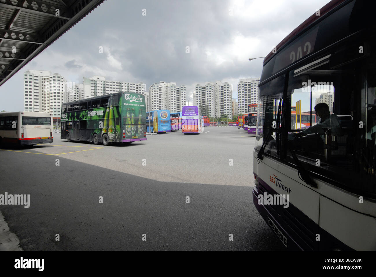 Singapore bus terminal hi-res stock photography and images - Alamy