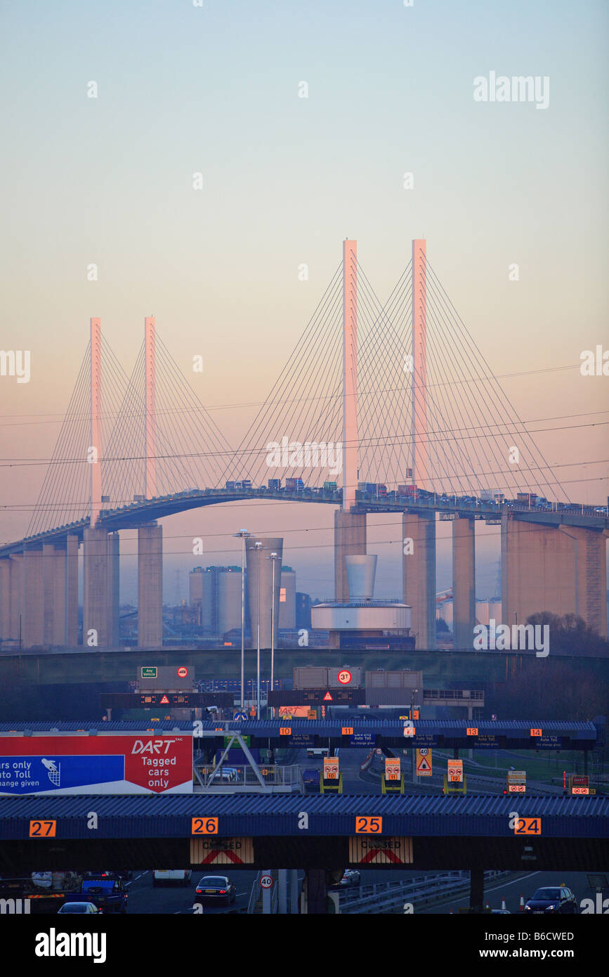 Kent, Queen Elizabeth Bridge, Dartford Crossing Stock Photo - Alamy