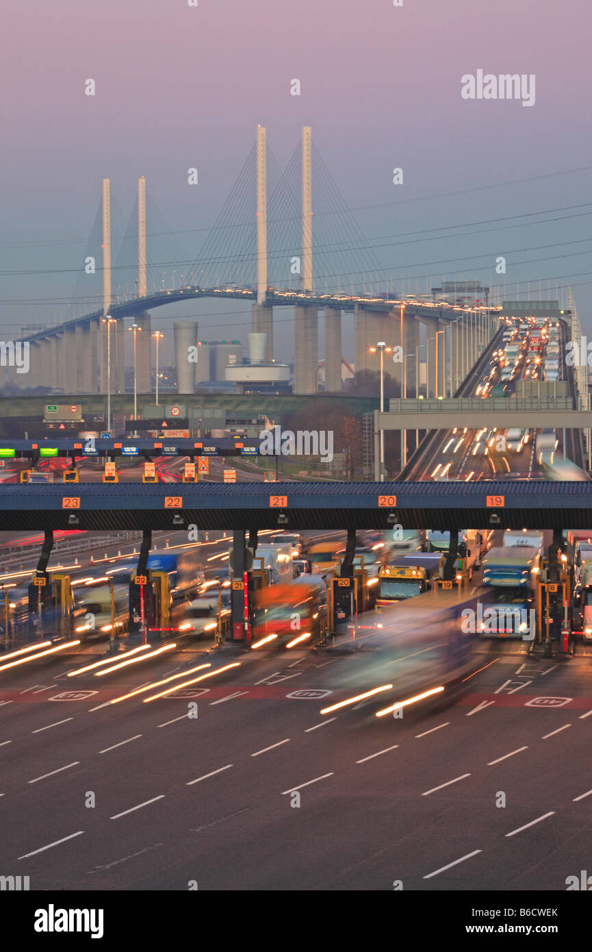 Kent, Queen Elizabeth Bridge, Dartford Crossing Stock Photo - Alamy