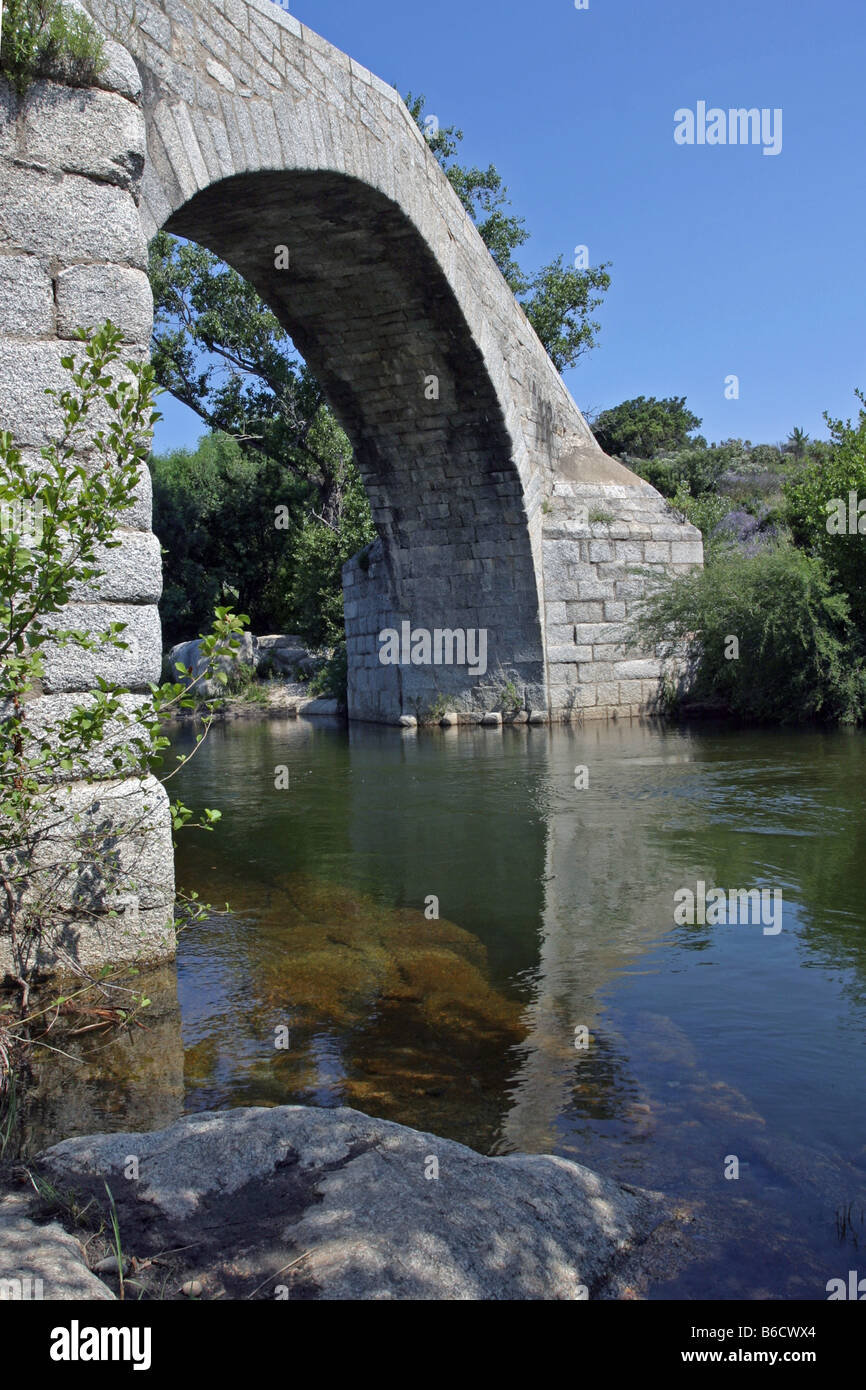 Bridge across river Stock Photo - Alamy