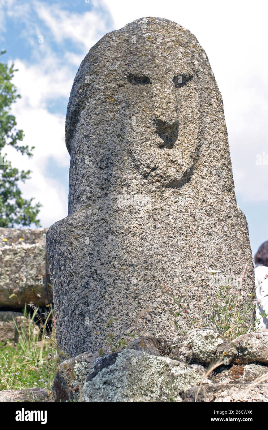 Human face carved on rock Stock Photo - Alamy