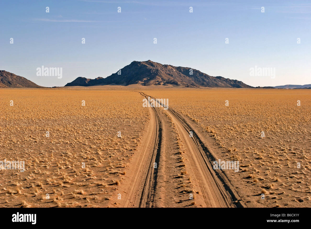 Tire tracks in desert Stock Photo - Alamy