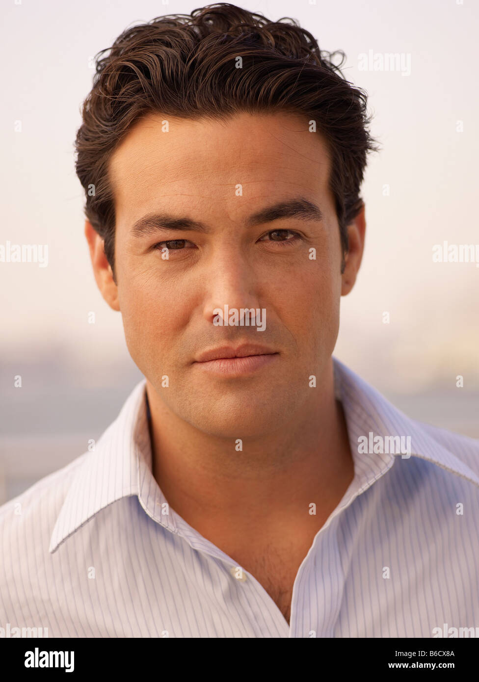 Close up of serious man Stock Photo - Alamy