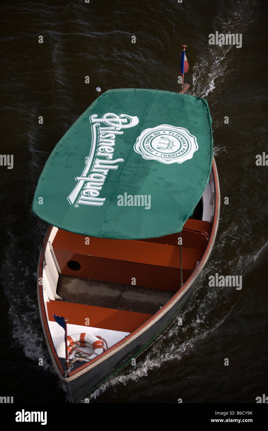 FERRYBOAT VLTAVA RIVER PRAGUE CZECH REPUBLIC Stock Photo - Alamy