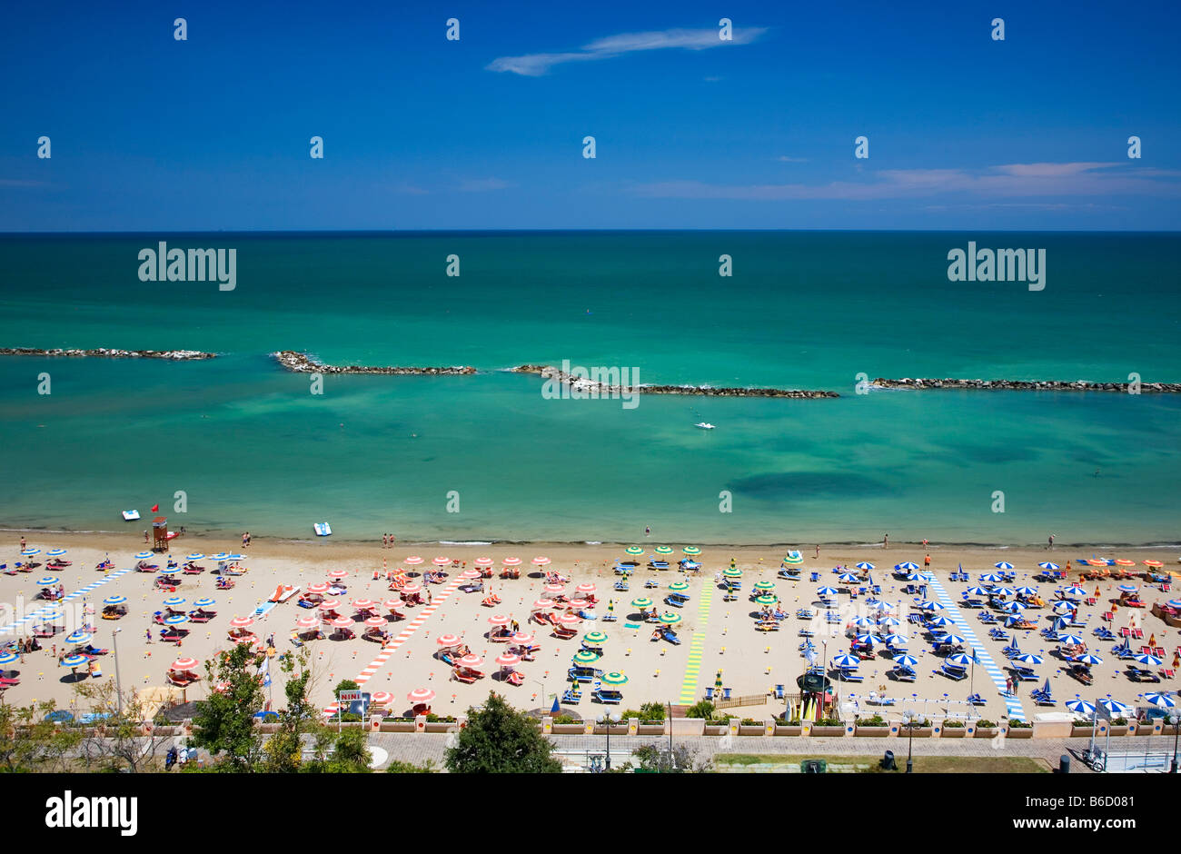 Adriatic Riviera, Gabbice Mare Stock Photo - Alamy