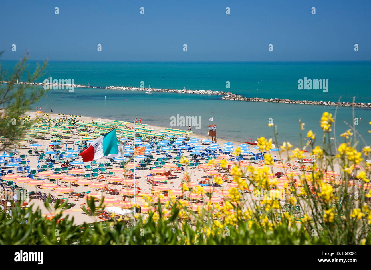 Adriatic Riviera, Gabbice Mare Stock Photo - Alamy