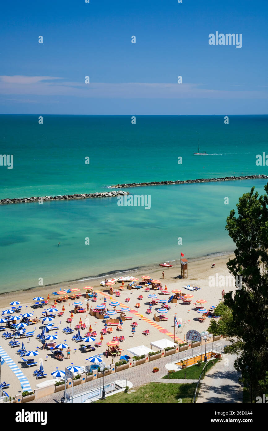Adriatic Riviera, Gabbice Mare Stock Photo - Alamy