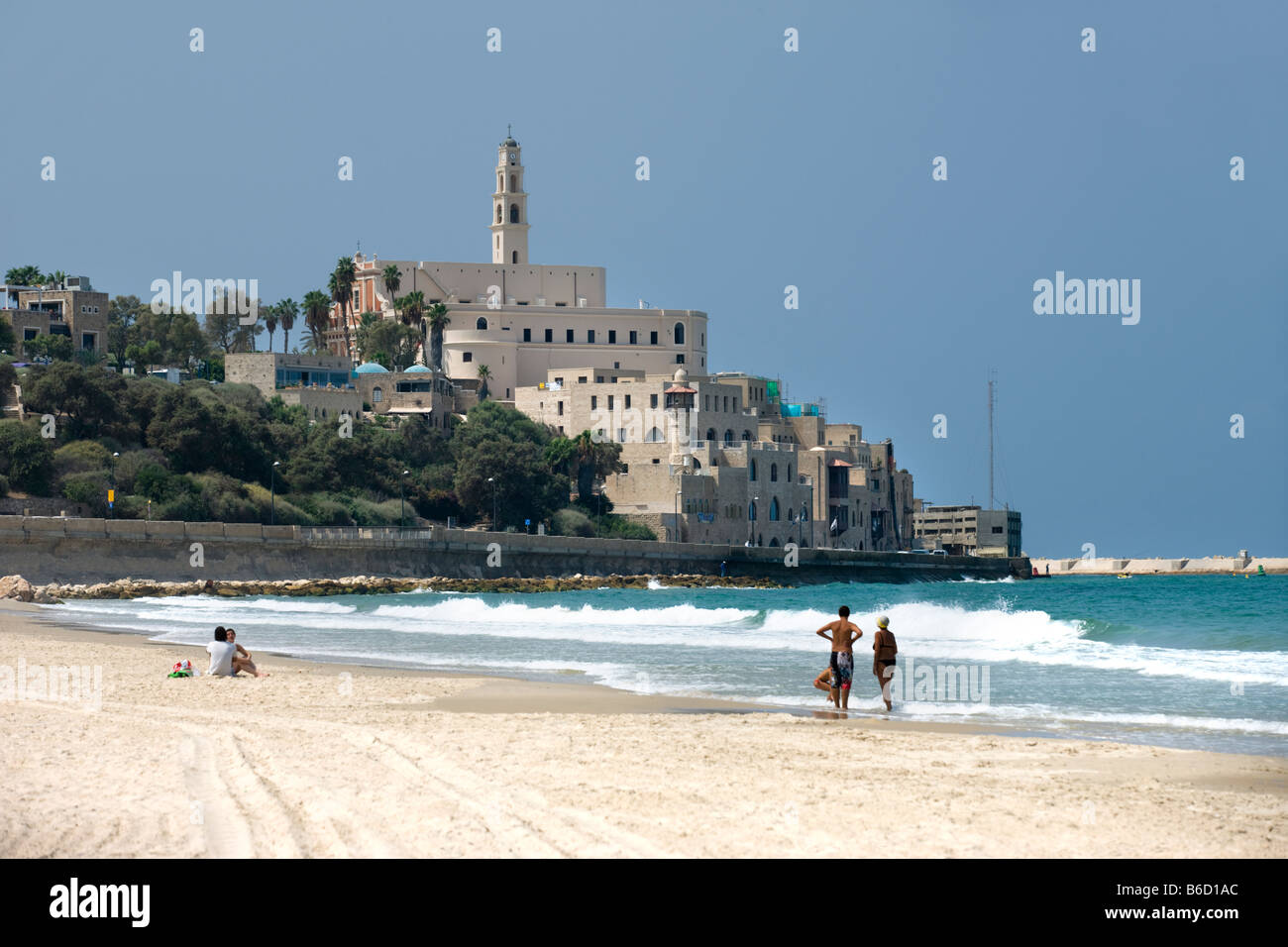 BEACH JAFFA OLD CITY TEL AVIV ISRAEL Stock Photo - Alamy