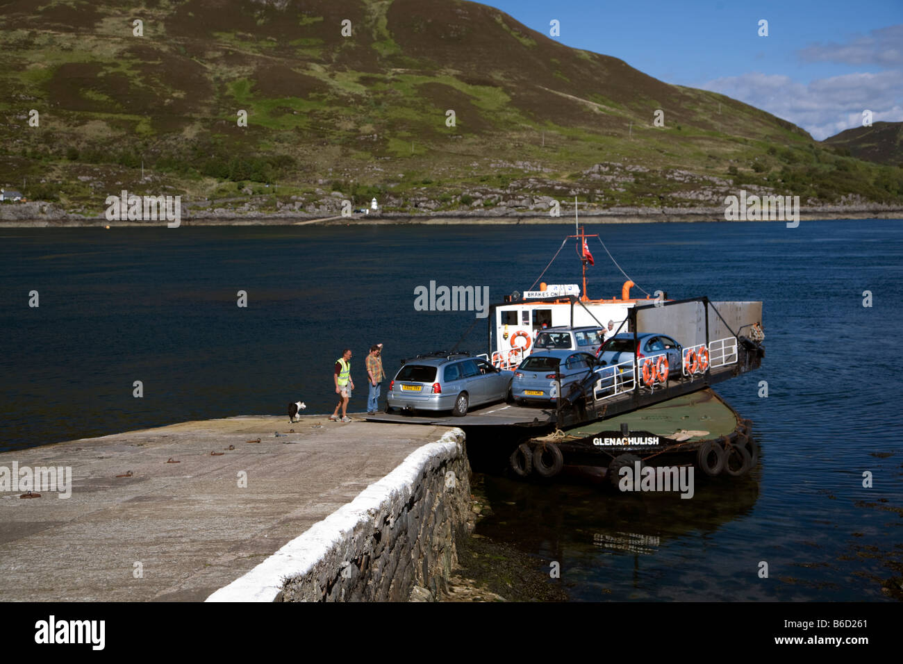 Glenelg to Kylerhea Ferry Stock Photo - Alamy