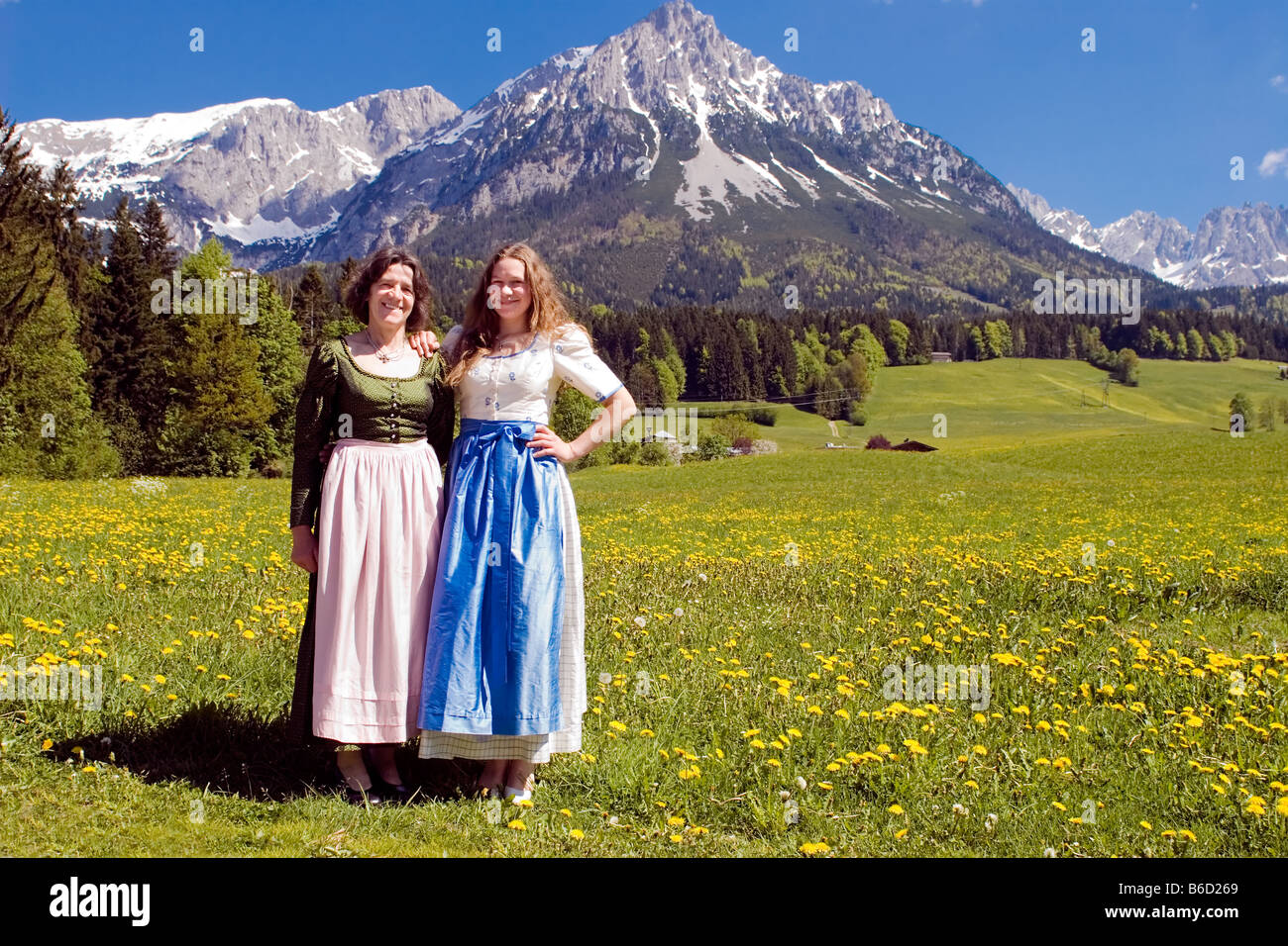 Traditional austrian farmer women Stock Photo - Alamy