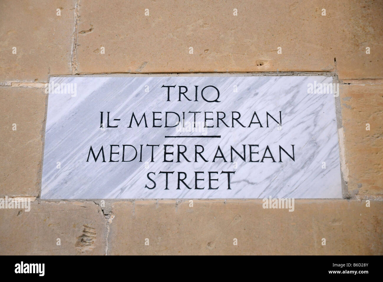 Maltese road signs hi-res stock photography and images - Alamy