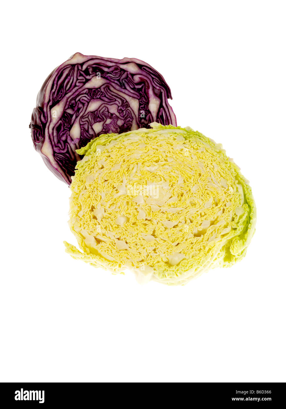 Red and Green Cabbage Stock Photo - Alamy