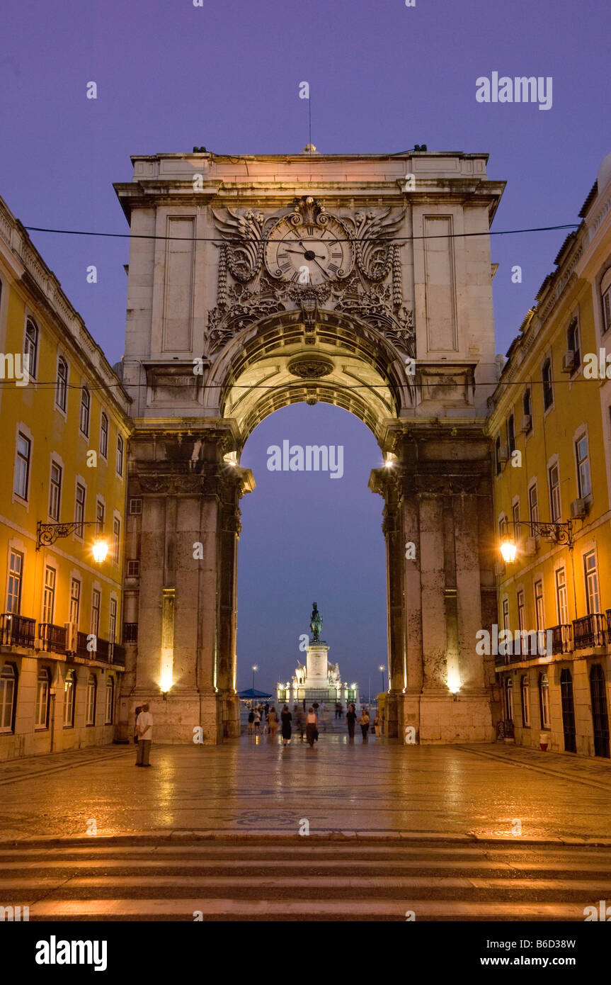 Triumphal Arch in the Rua Augusta, Lisbon, Portugal Stock Photo - Alamy